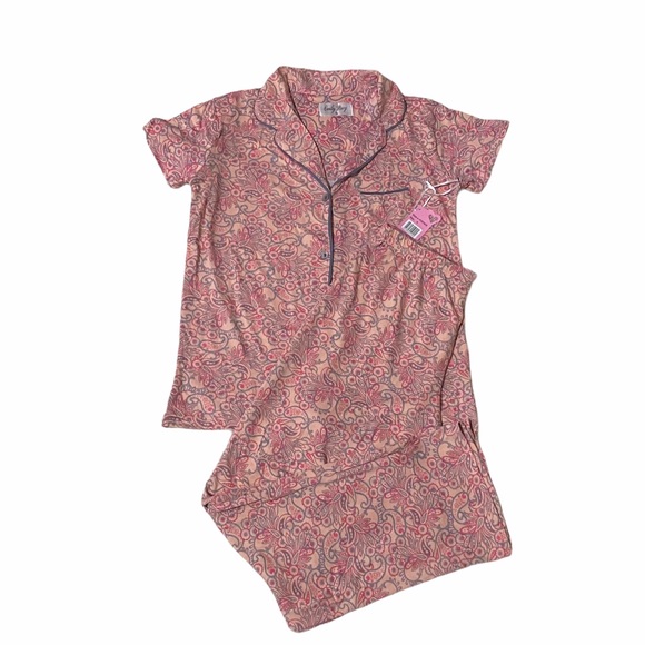 Emily Stacy | Intimates & Sleepwear | Emily Stacy Small Pink Pj Set ...